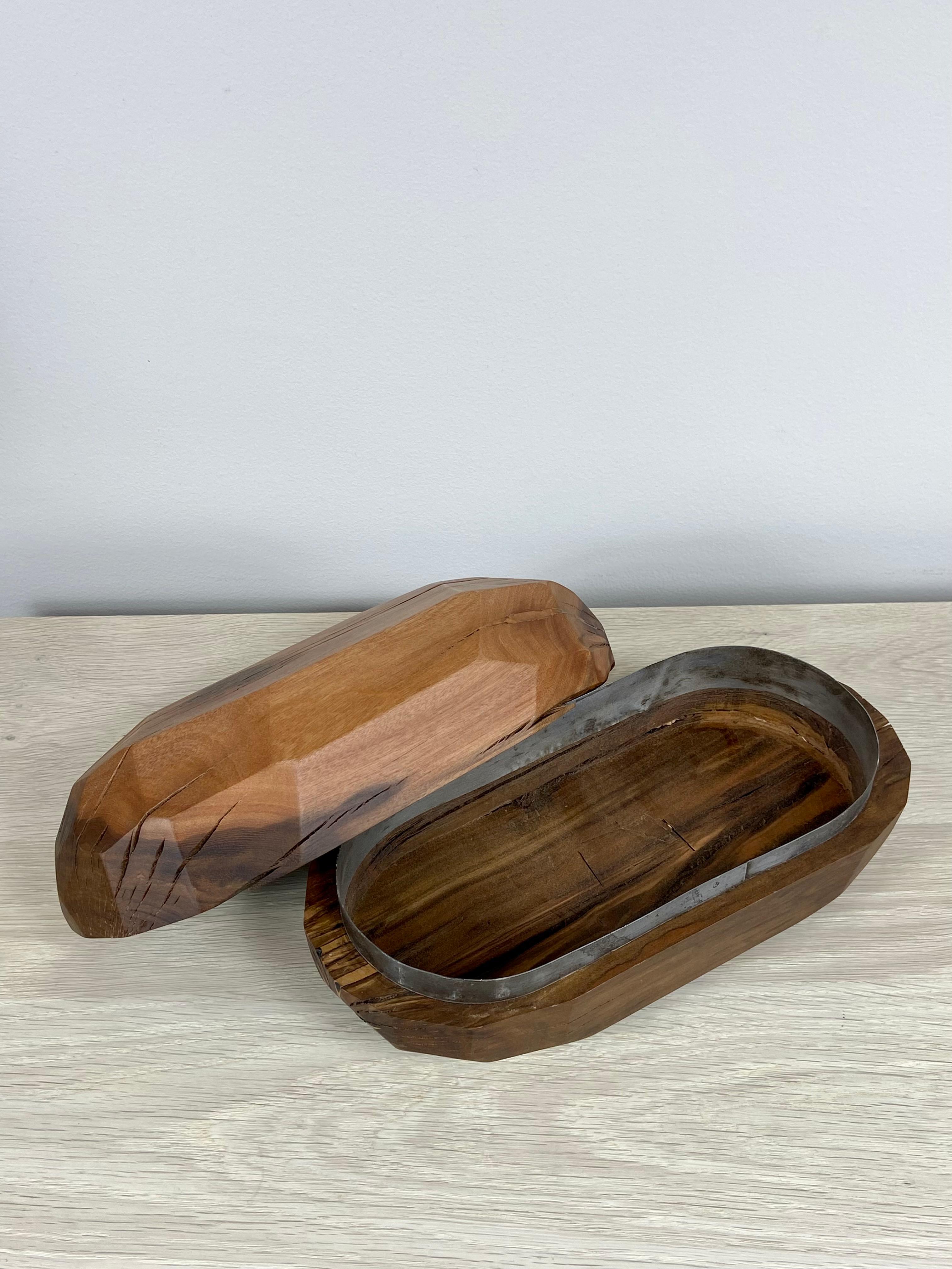 Organic Modern Wooden Box For Sale at 1stDibs