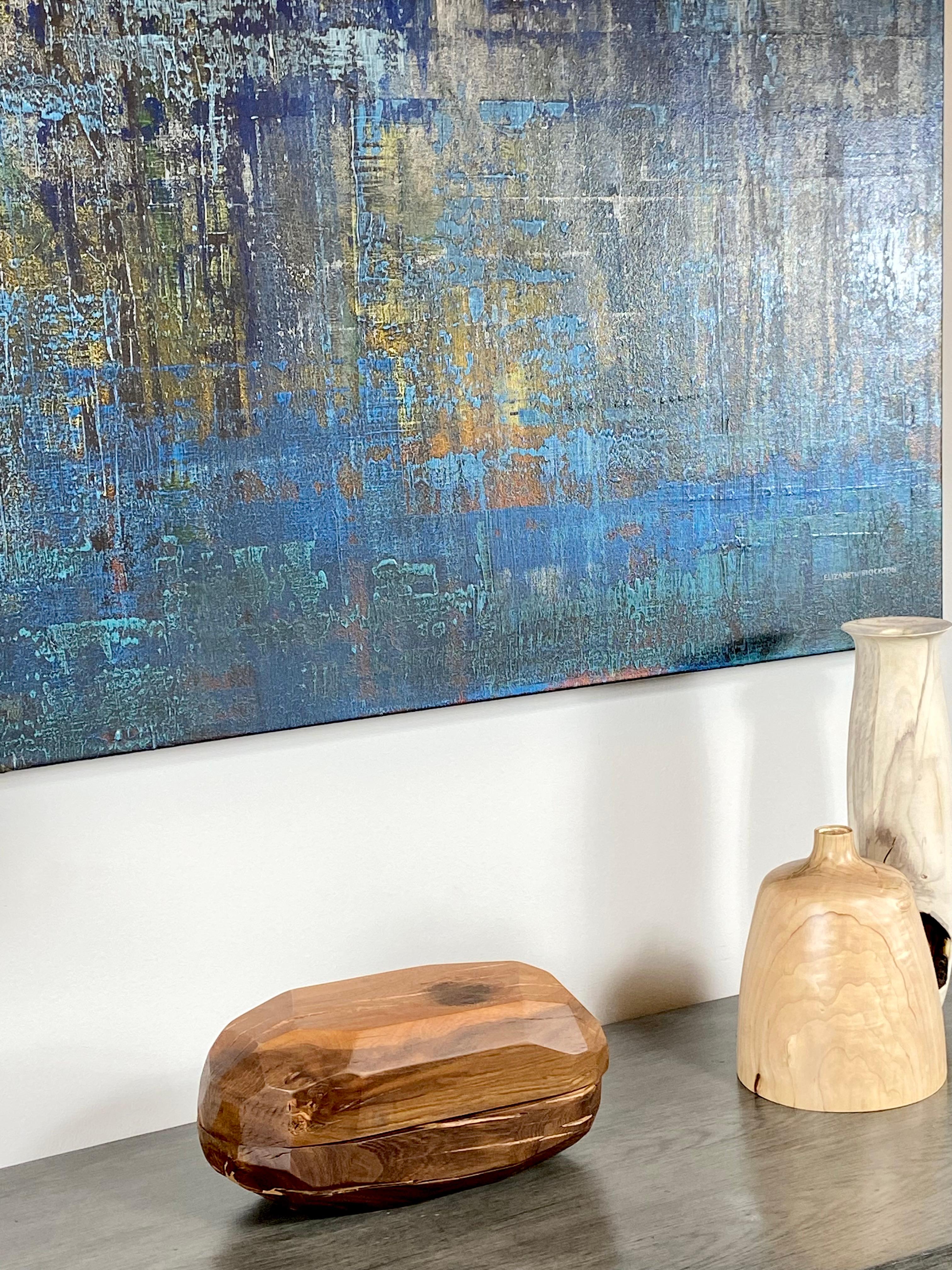 Organic Modern Wooden Box For Sale at 1stDibs