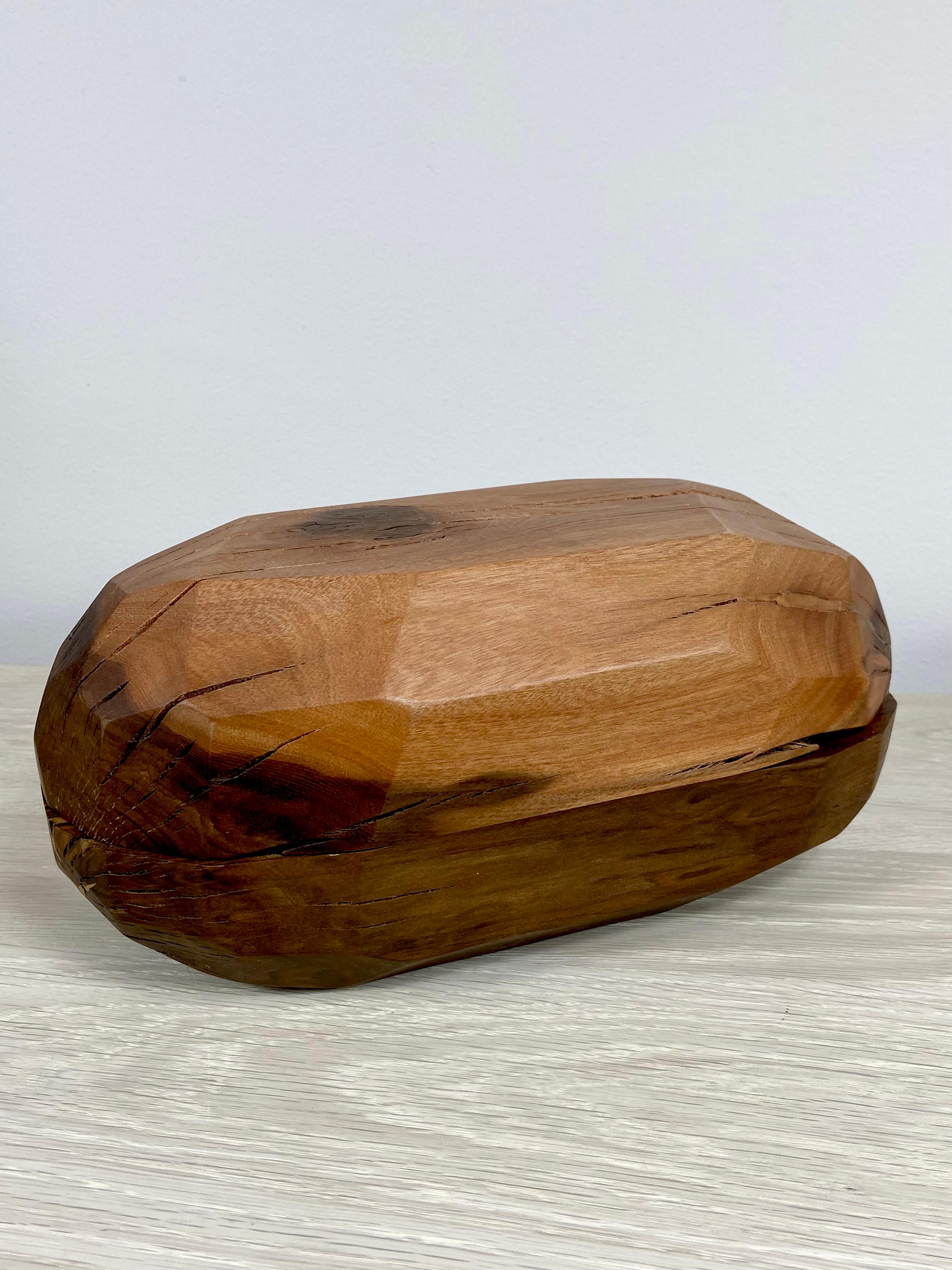 Organic Modern Wooden Box For Sale at 1stDibs