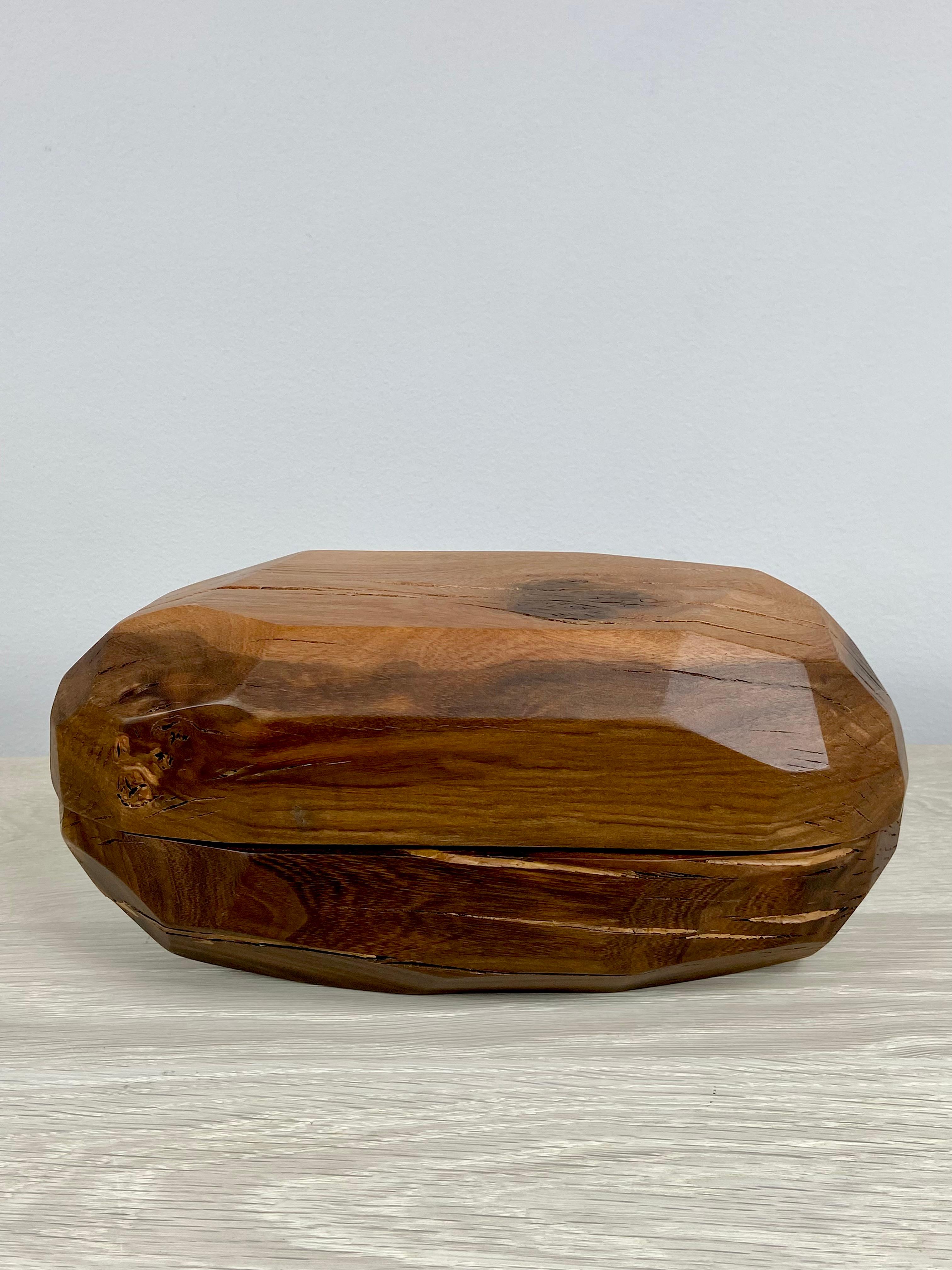 Organic Modern Wooden Box For Sale at 1stDibs