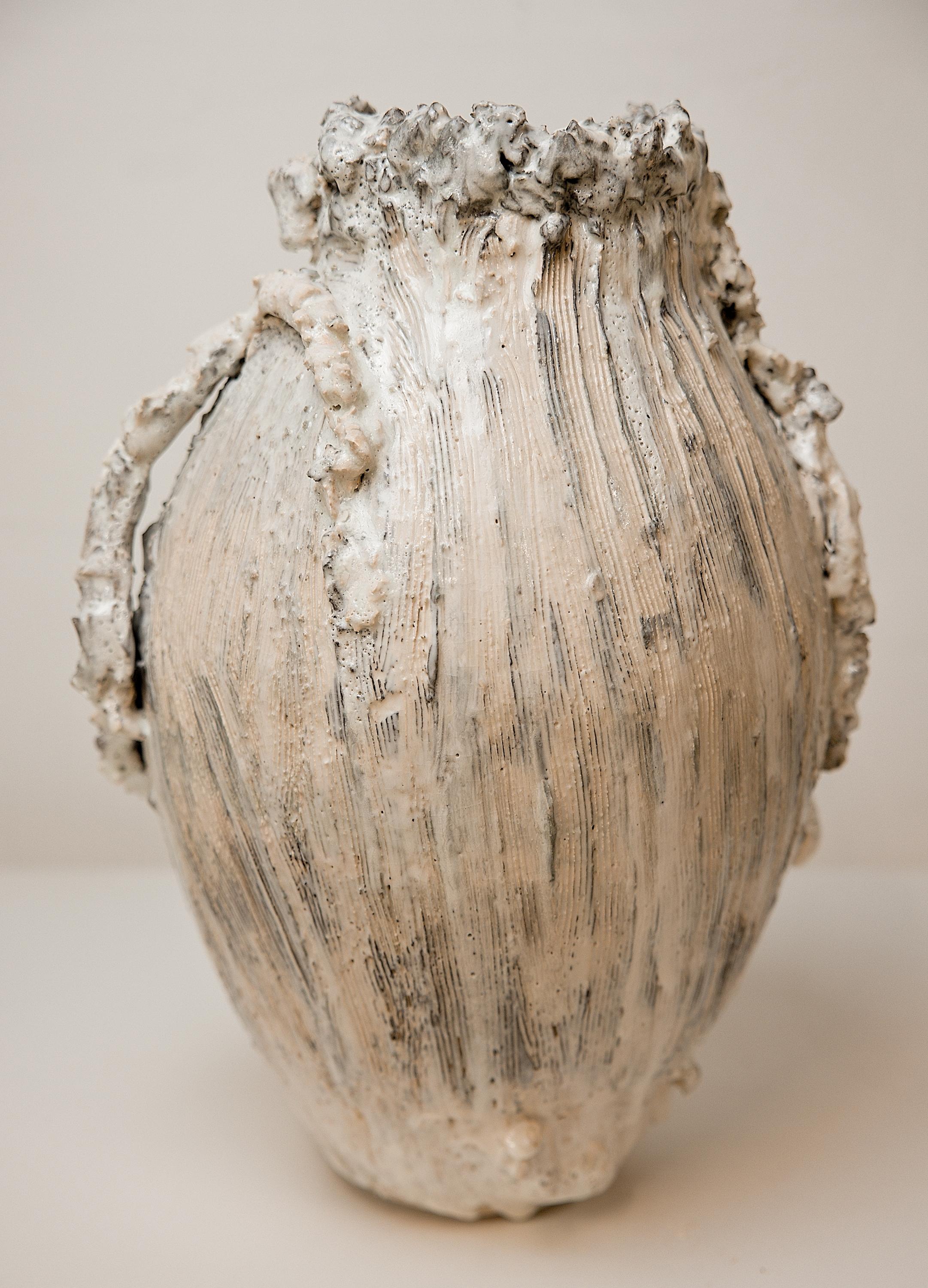Organic Sculpture vase- Oval Moon For Sale at 1stDibs