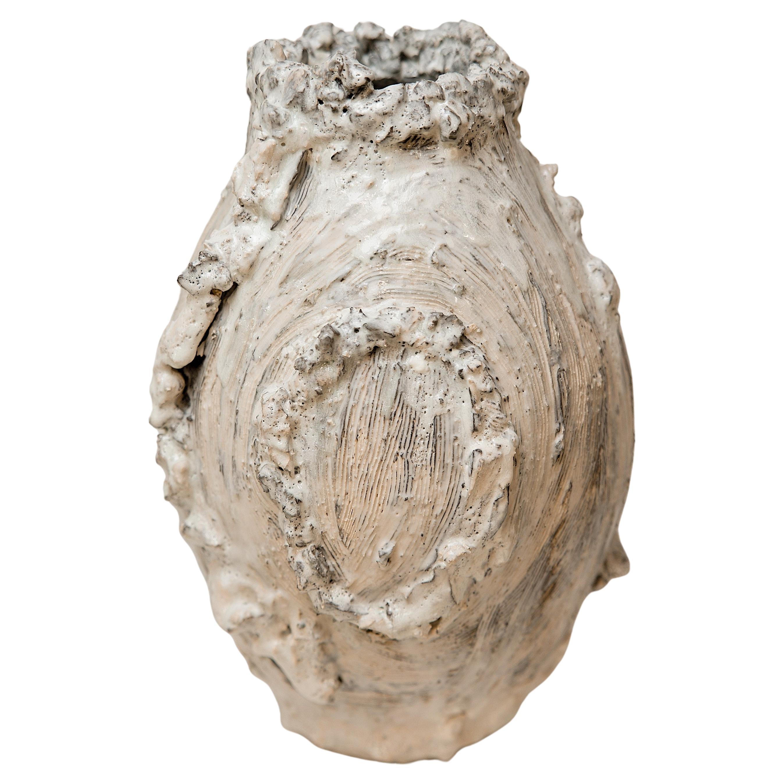 Organic Sculpture vase- Oval Moon For Sale at 1stDibs