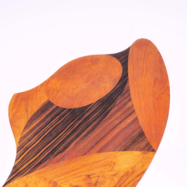 Organic Shaped Swedish Side Table with Inlaid Wood For Sale at 1stDibs ...