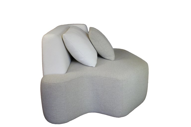 Organic Sofa Pierre in White and Cream Wool For Sale at 1stDibs ...