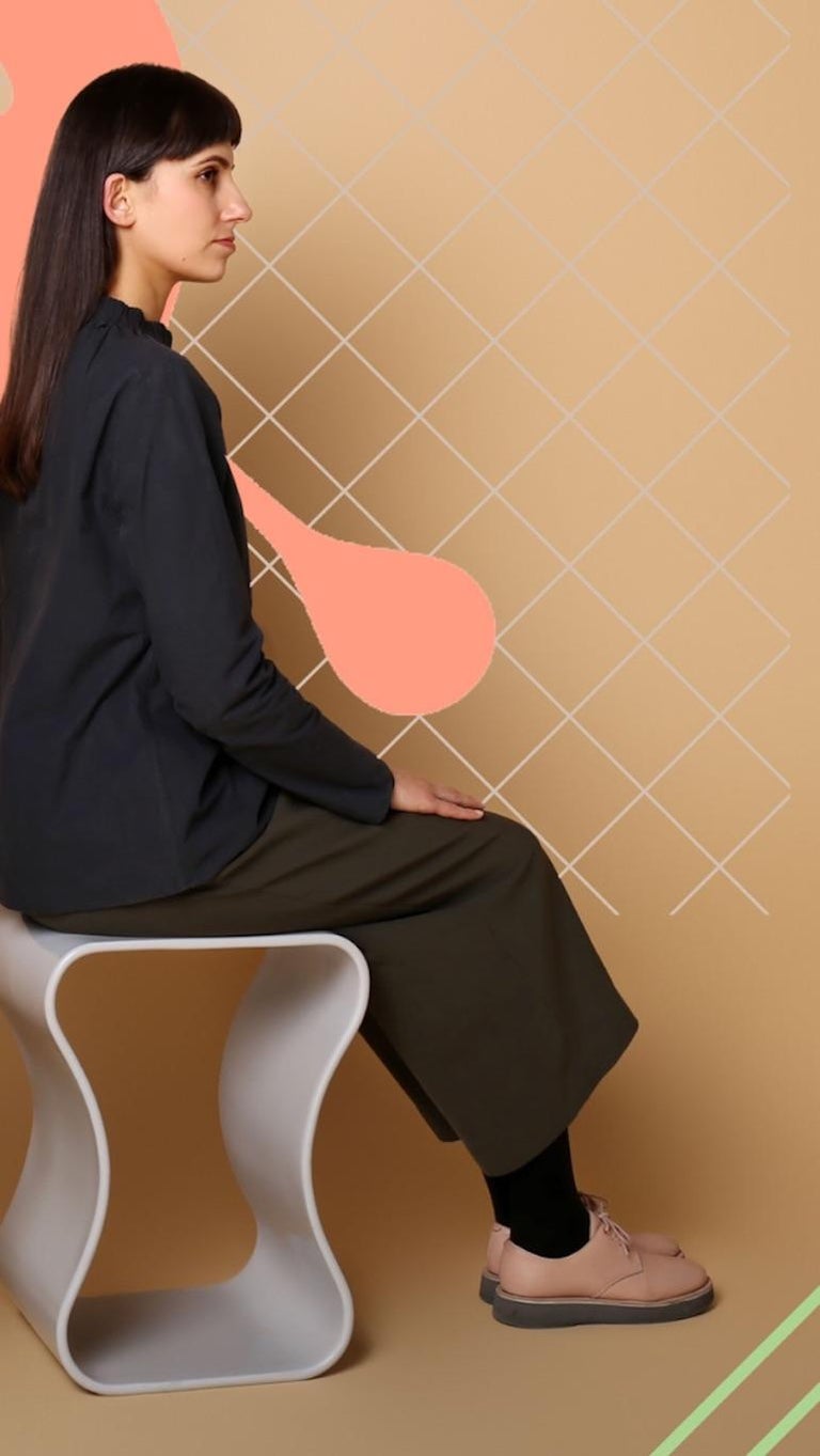 Organic Bench Stool Corian Dupont by AnaFatia For Sale at 1stDibs