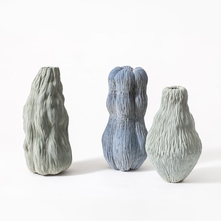 Green Organic Vase by Turi Heisselberg Pedersen at 1stDibs