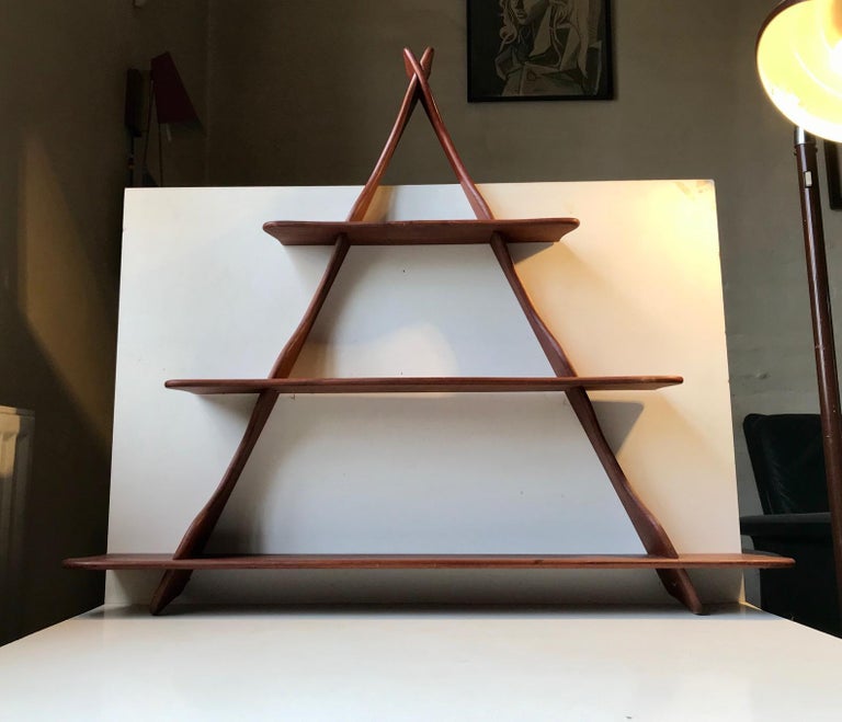 Organically Shaped Teak Shelf from the School of Peder Moos For Sale at ...