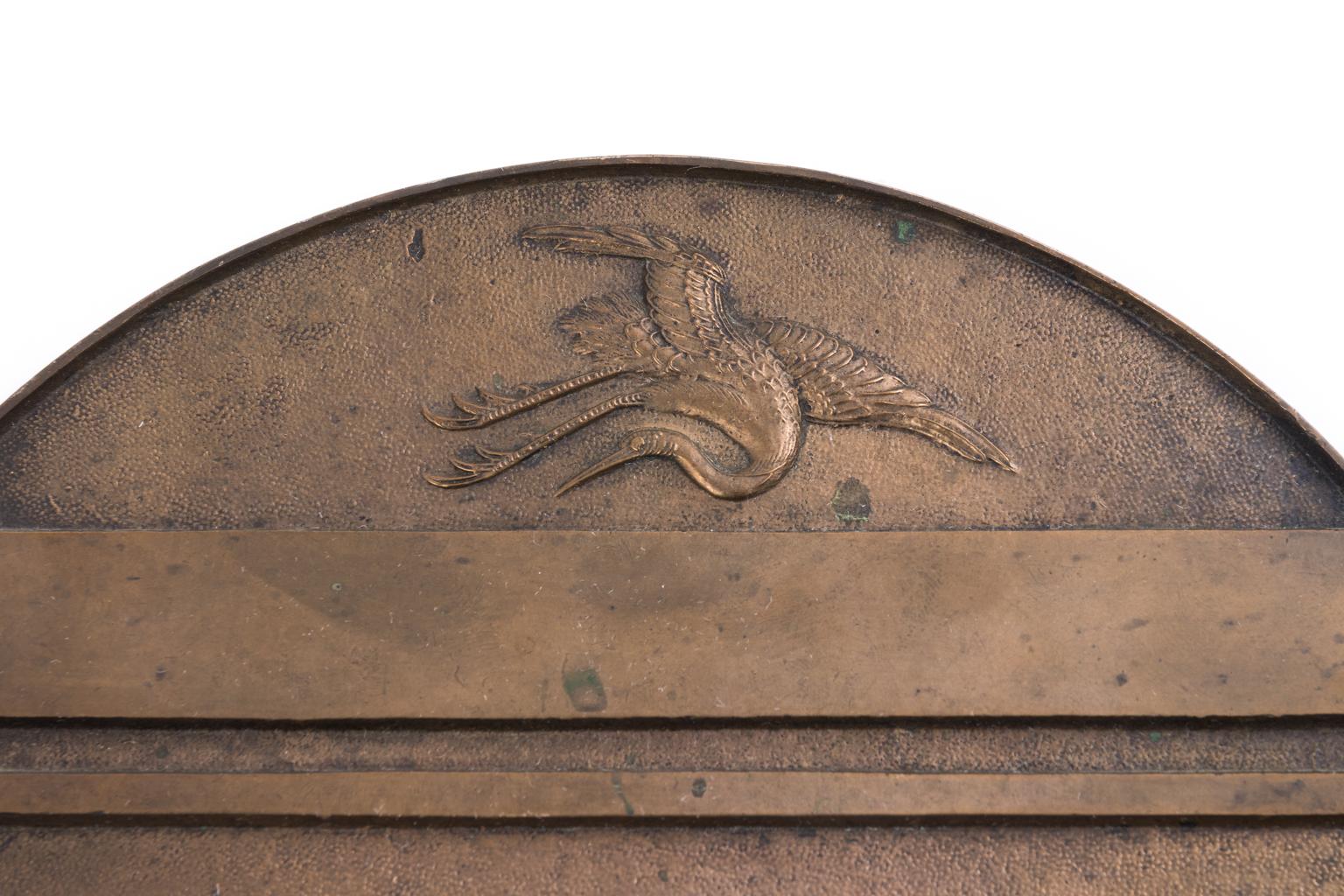 Oriental Bronze Mirror For Sale at 1stDibs