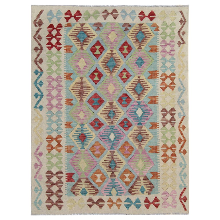 Oriental Carpet Kelim, Traditional Handmade Kilim Rug at 1stDibs