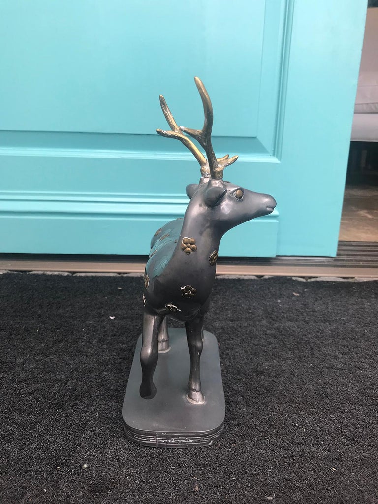 Oriental Pewter Stag at 1stDibs