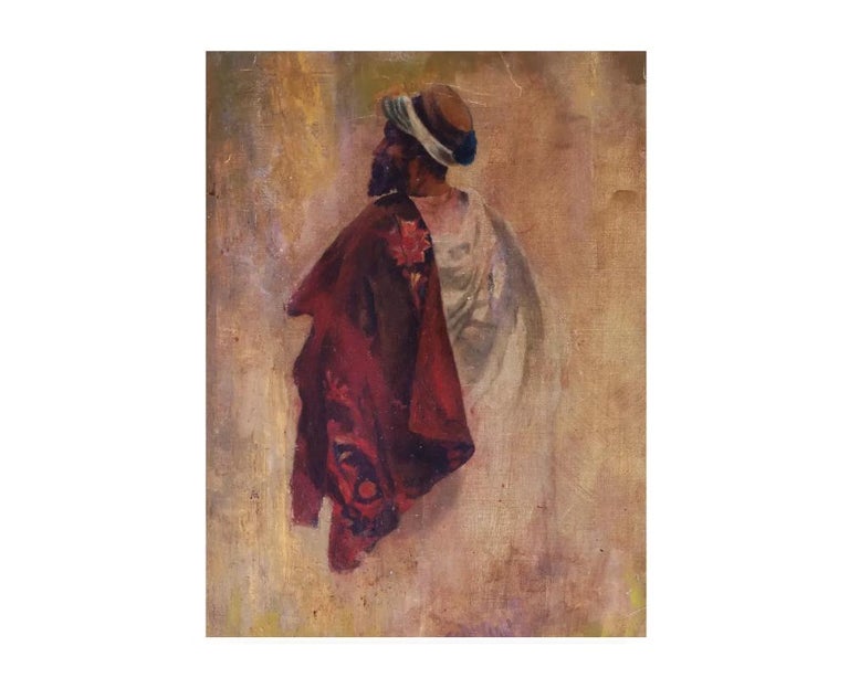 Oriental Portrait Oil Painting by Addison Millar For Sale at 1stDibs