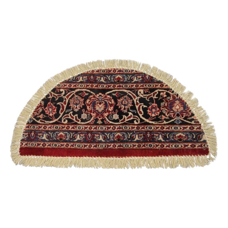 Vintage Oriental Rug Door Mat, Handmade Carpet Refurbished Rug Mat ...