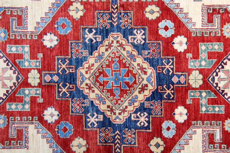 Oriental Rugs, Handmade Carpet Cream Geometric Rugs for Sale For Sale ...