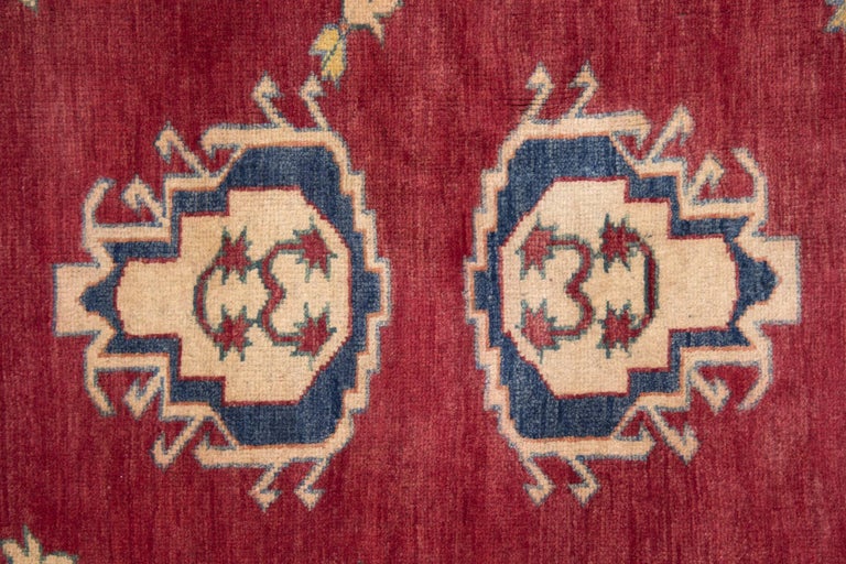 Oriental Rugs, Red Square Rugs, Geometric Wool Handmade Carpet for Sale ...