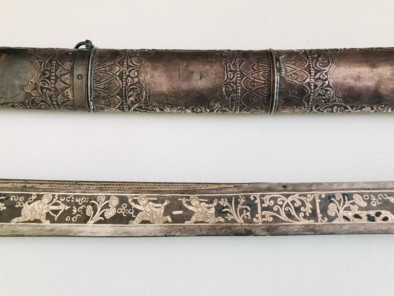 Oriental Silver Saber, "19th Century" For Sale at 1stDibs