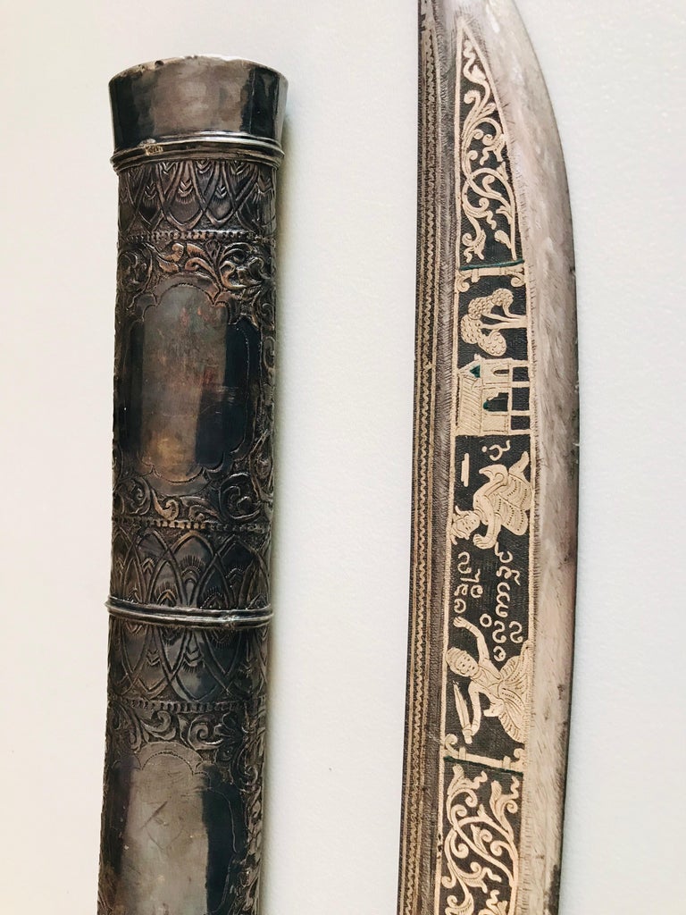 Oriental Silver Saber, "19th Century" For Sale at 1stDibs