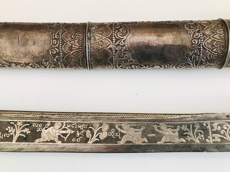 Oriental Silver Saber, "19th Century" For Sale at 1stDibs