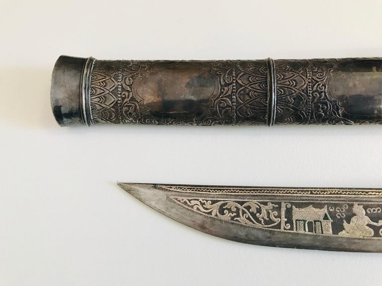 Oriental Silver Saber, "19th Century" For Sale at 1stDibs