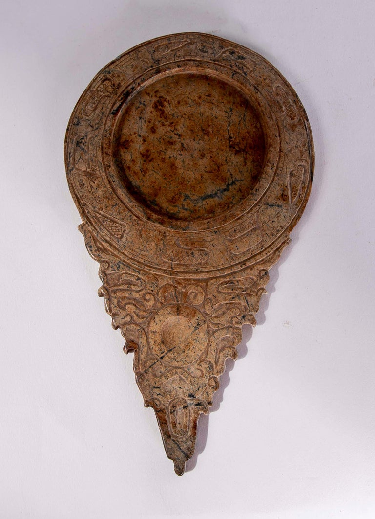 Oriental Style Hand-Carved Stone For Sale at 1stDibs