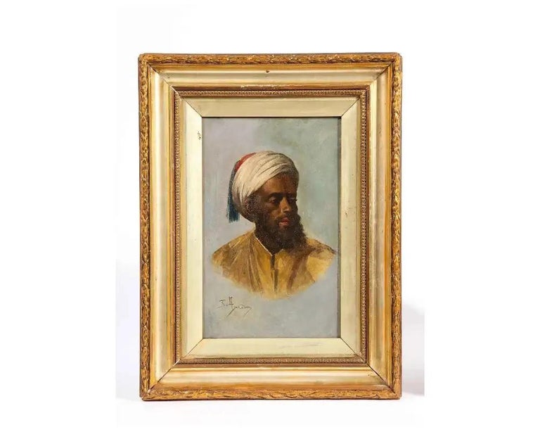 Orientalist Moorish Man Portrait, 19th Century For Sale at 1stDibs