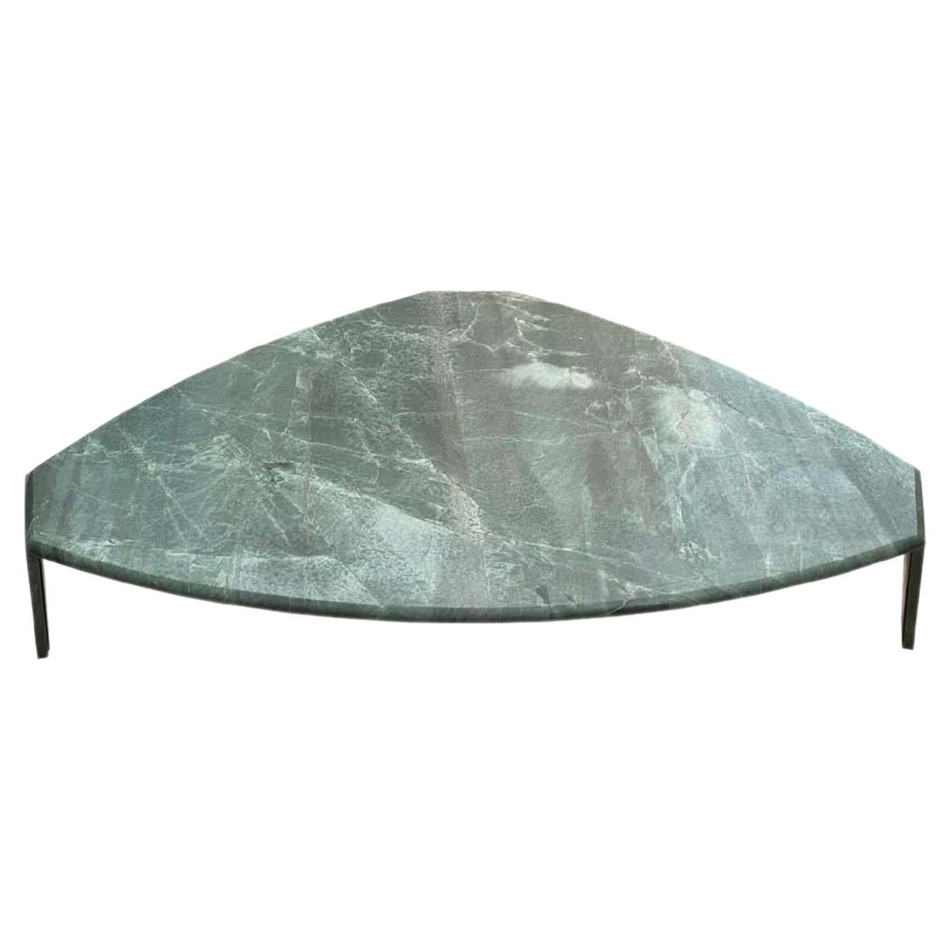 Origami Stone and Stainless Steel Base Coffee Table by ATRA For Sale at ...