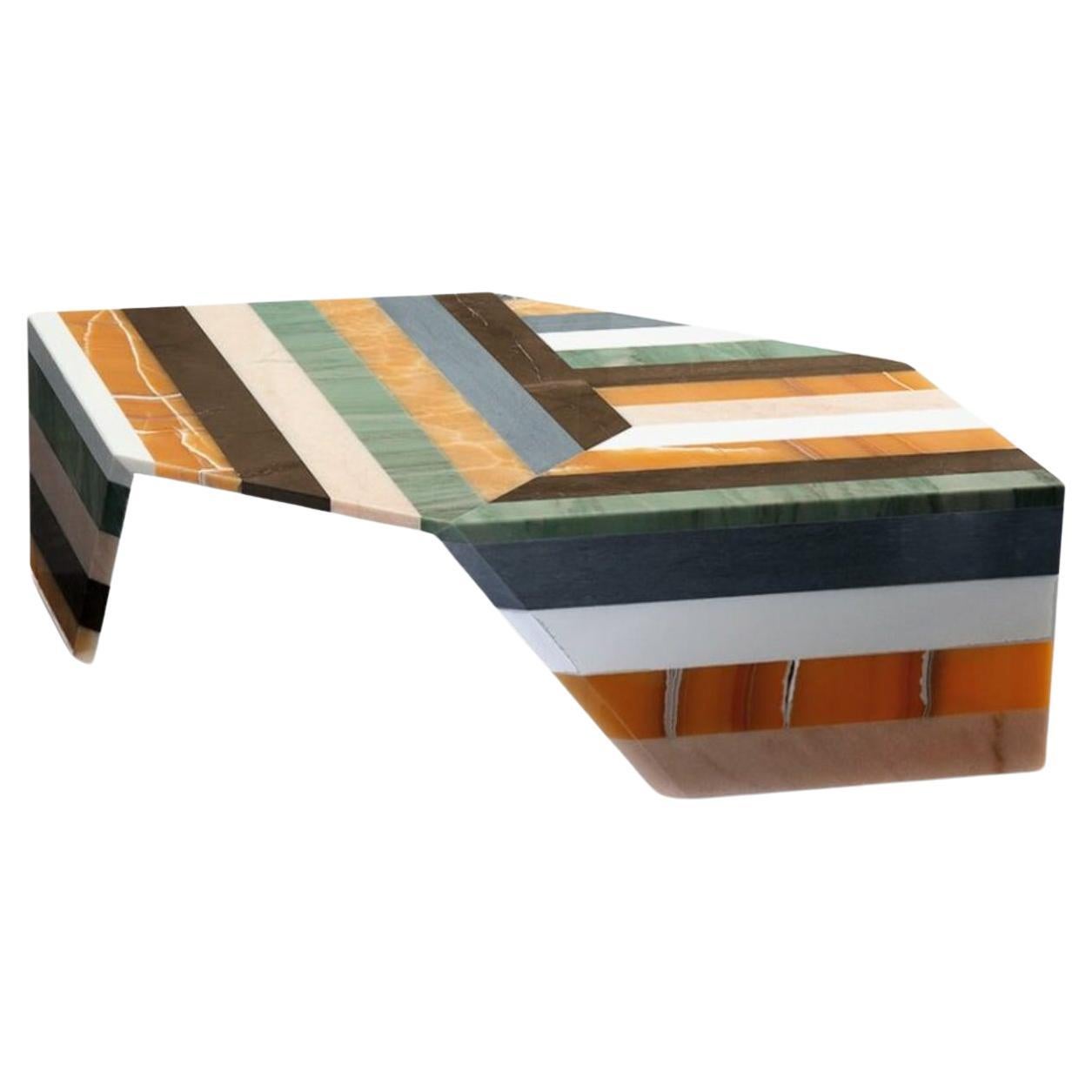 Origami Stripes S Coffee Table by Budri For Sale at 1stDibs
