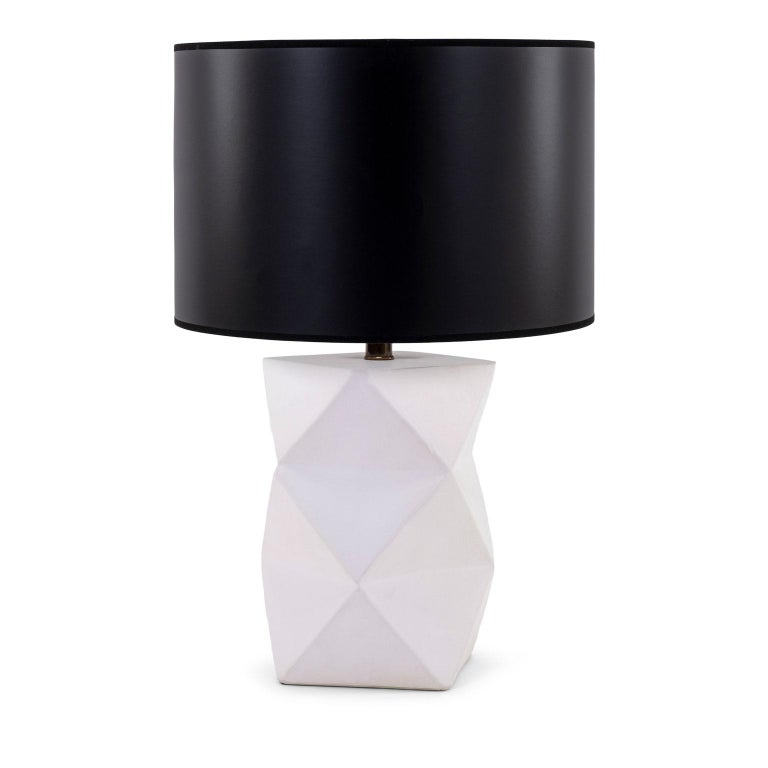 'Origami' White Plaster Lamp For Sale at 1stDibs