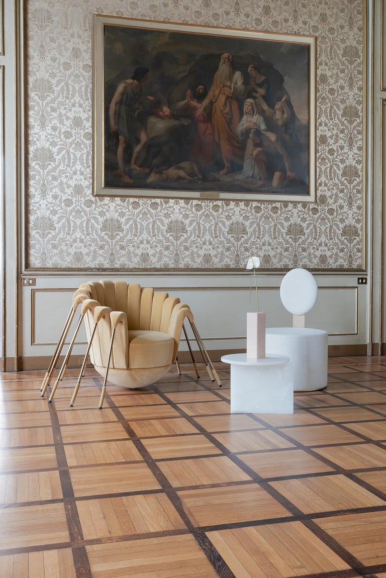 Origin Contemporary Side Table in Marble For Sale at 1stDibs