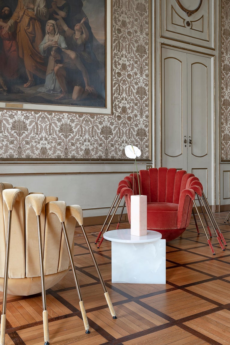 Origin Contemporary Side Table in Marble For Sale at 1stDibs