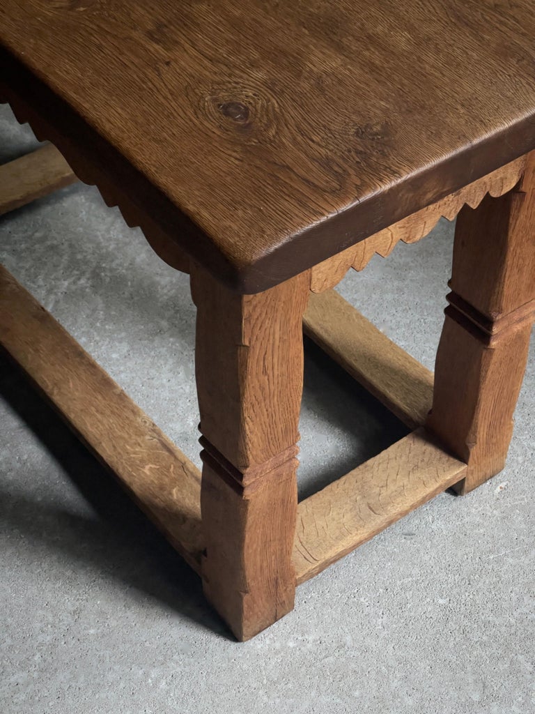 Original 1920s French Console Table in Patinated Solid Oak For Sale at ...