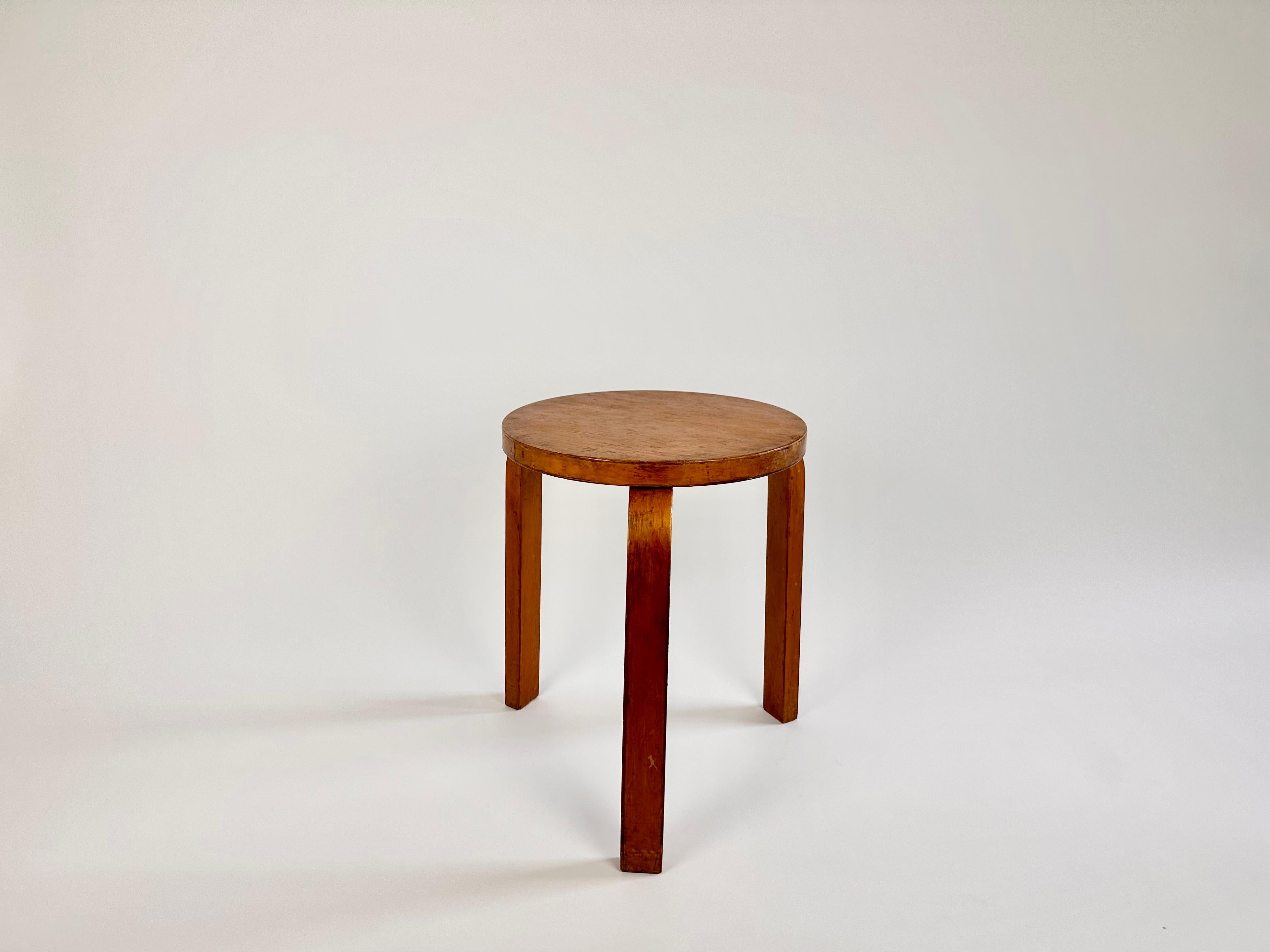 Original 1930s Alvar Aalto stool for Finmar Ltd For Sale at 1stDibs