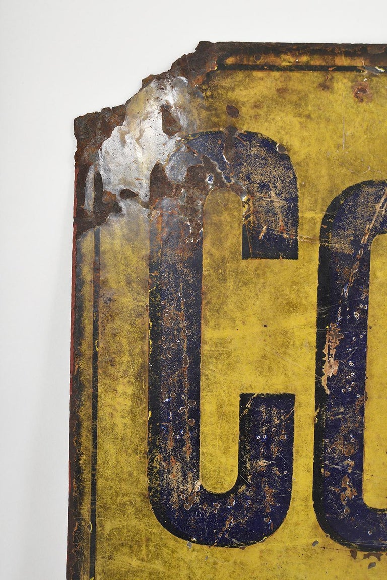 Original 1930s Large English Colman’s Mustard Enamel Advertising Sign ...