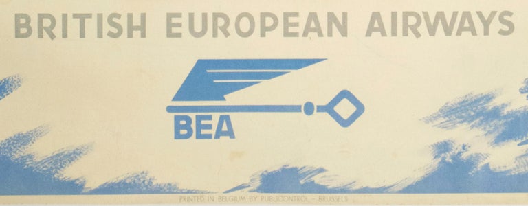 Original 1940s British European Airways poster by Le Puy at 1stDibs