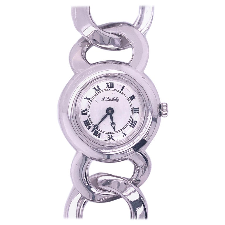 Original 1960s Alexis Barthelay Manual-Winding Movement Solid Silver ...