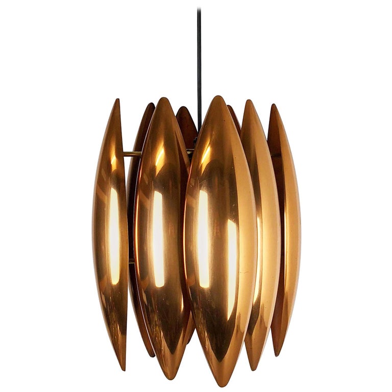 Original 1960s "Kastor" Pendant Light by Jo Hammerborg for Fog and ...