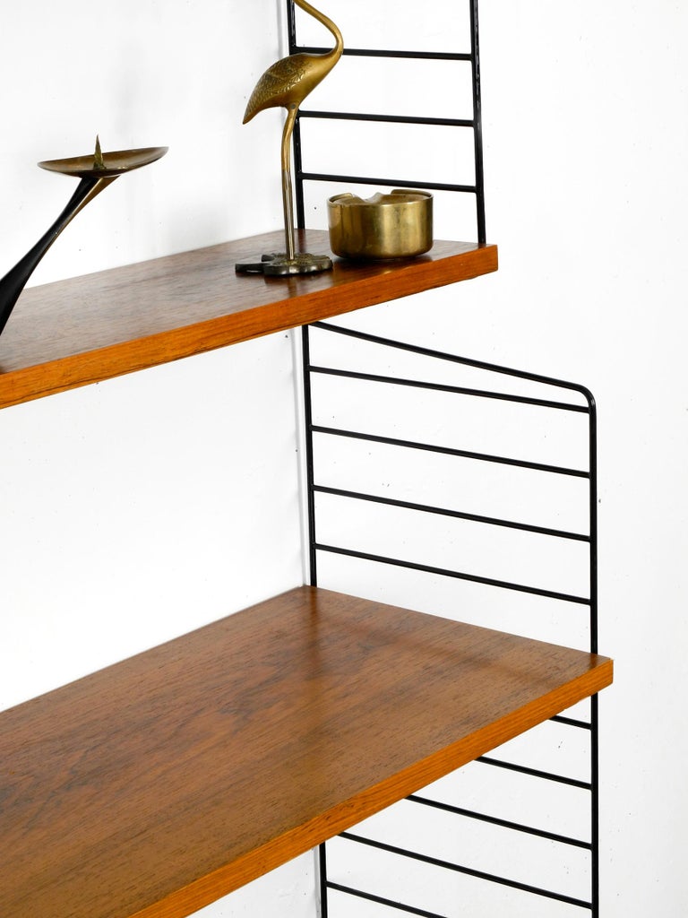 Original 1960s Nisse Strinning String Shelf Made of Teak at 1stDibs