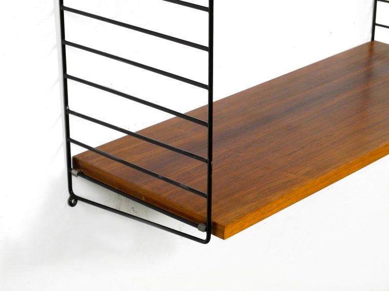 Original 1960s Nisse Strinning String Shelf Made of Teak at 1stDibs