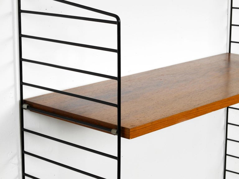 Original 1960s Nisse Strinning String Shelf Made of Teak at 1stDibs