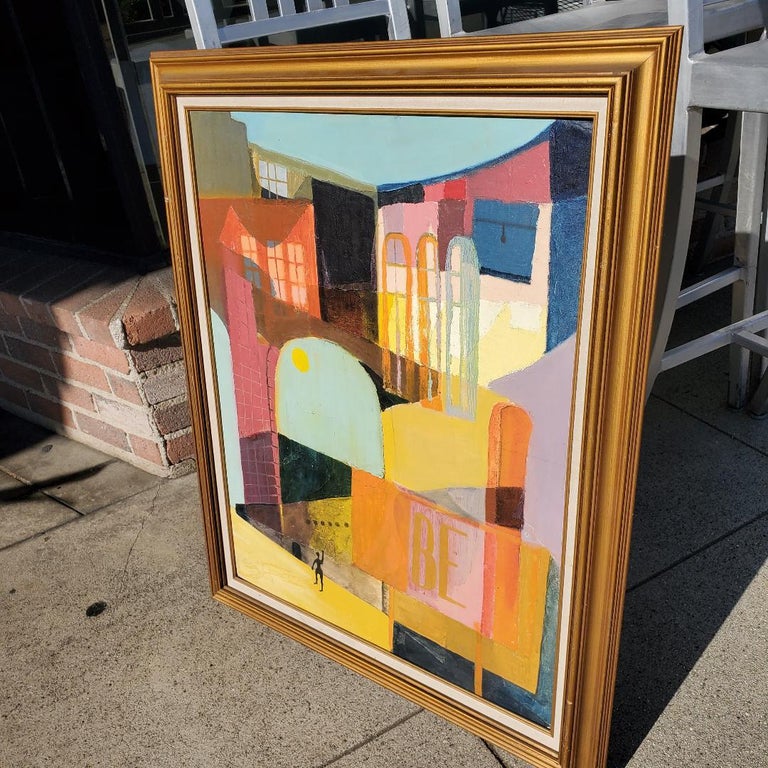 Original 1960s Oil Painting by Well Known Artist Nan Auldin with ...