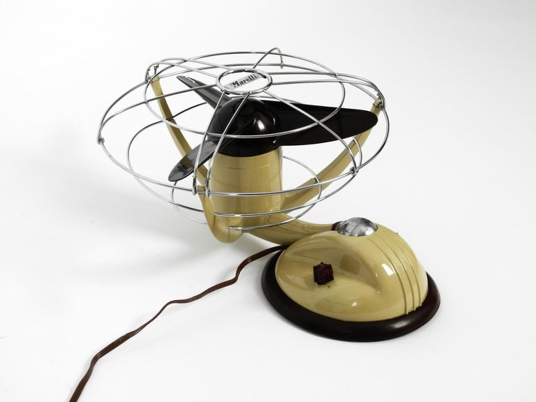 Original 1960s Streamline Table and Wall Fan by Marelli Mod. 304 Made ...