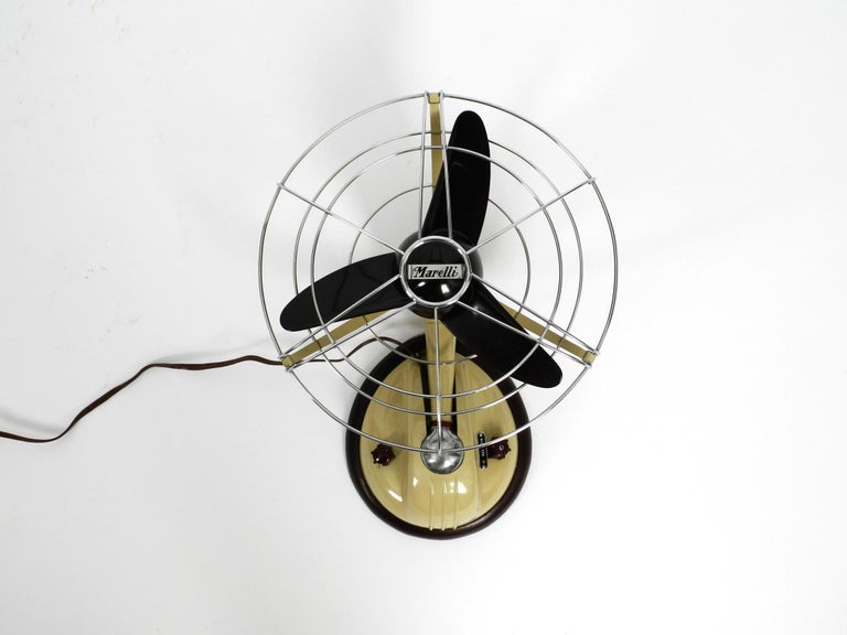 Original 1960s Streamline Table and Wall Fan by Marelli Mod. 304 Made ...