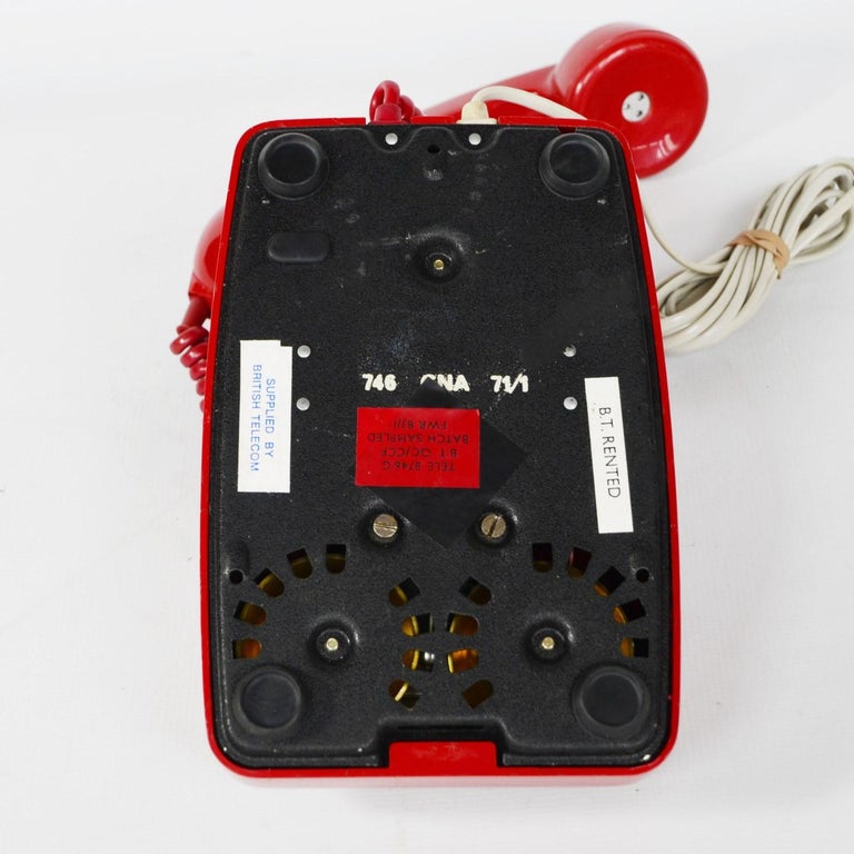 Original 1970s Red GPO Model 746L Telephone Full Working Order at 1stDibs