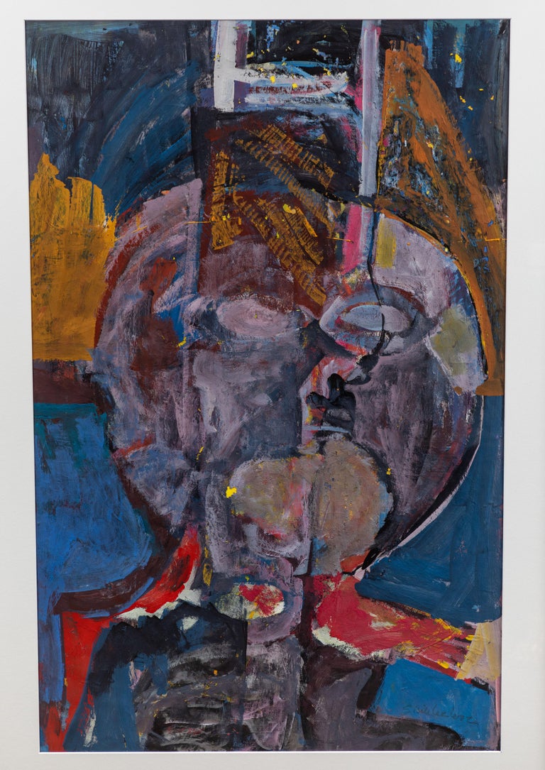Peinture figurative abstraite d'origine, 1985 - En vente sur 1stDibs