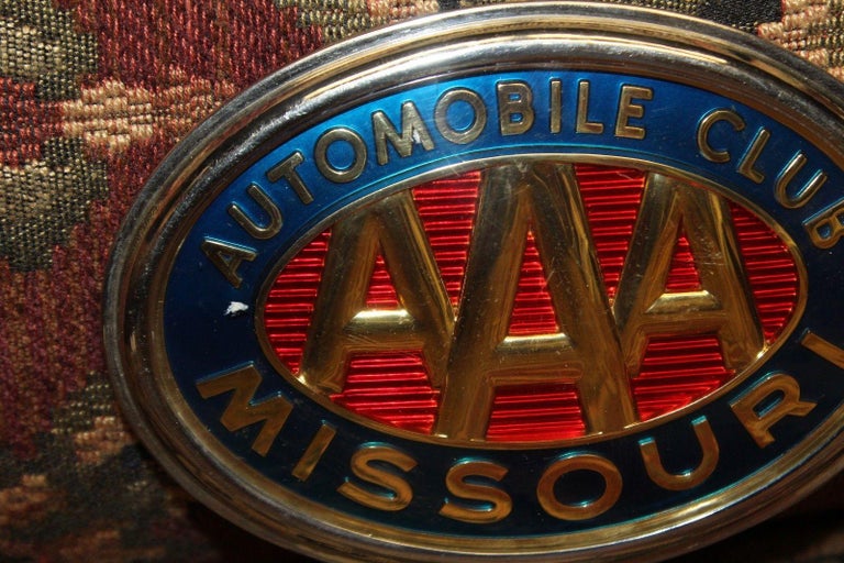 Original AAA Automobile Club Missouri Vintage License Plate Topper ...