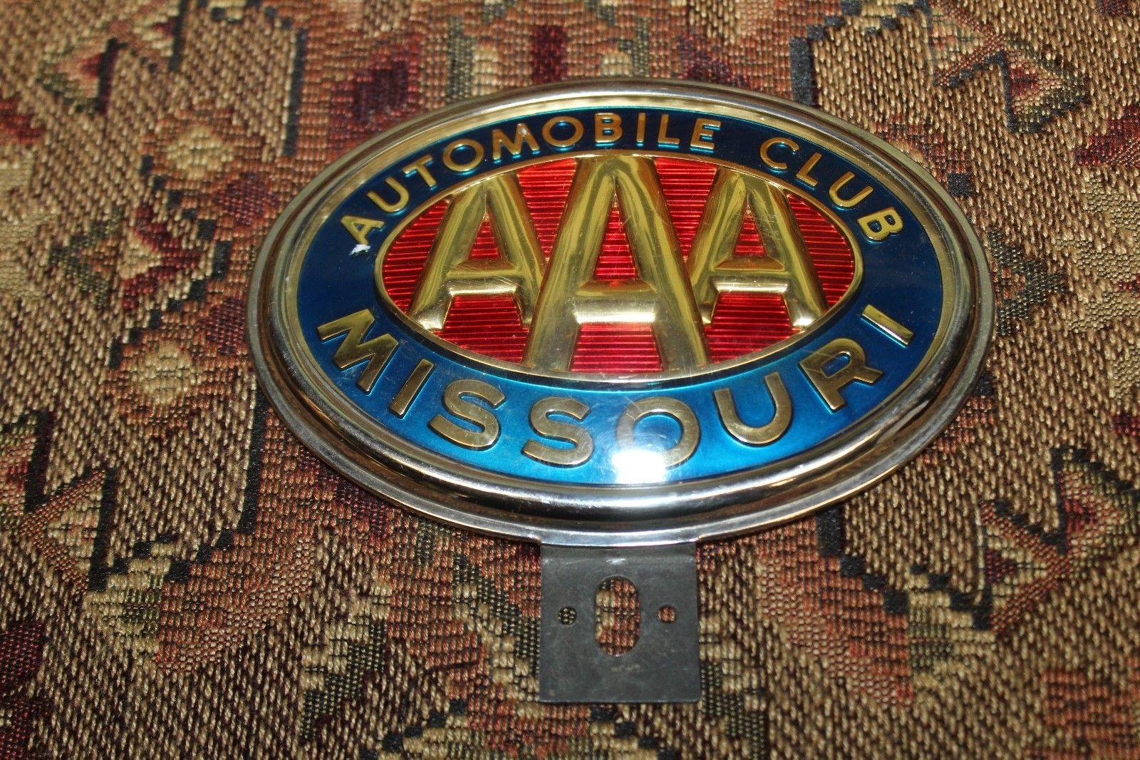 Original AAA Automobile Club Missouri Vintage License Plate Topper For ...
