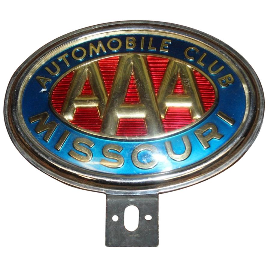 Original AAA Automobile Club Missouri Vintage License Plate Topper For ...