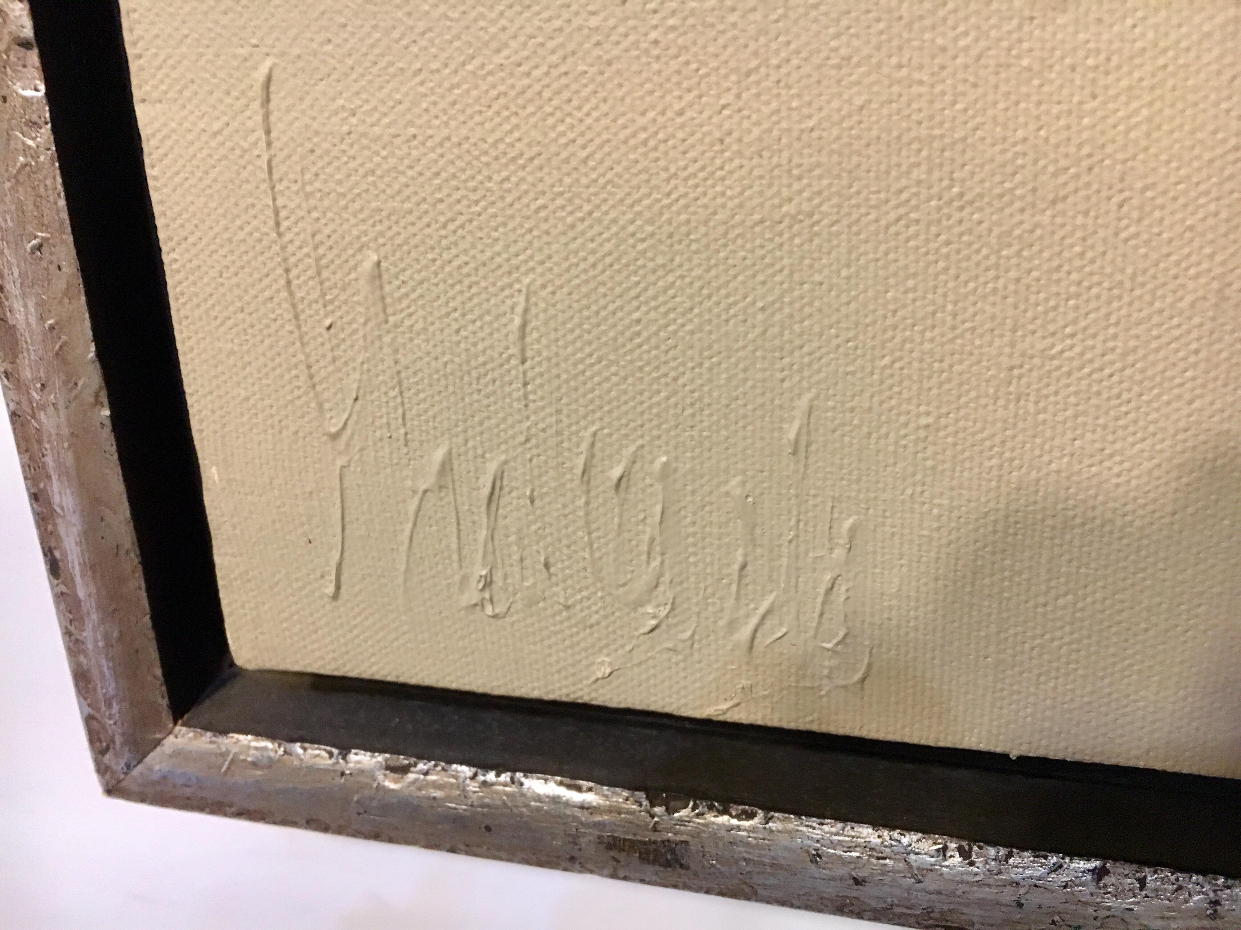 Original Abstract Artist Signed Mixed Media Expressionist Painting at ...