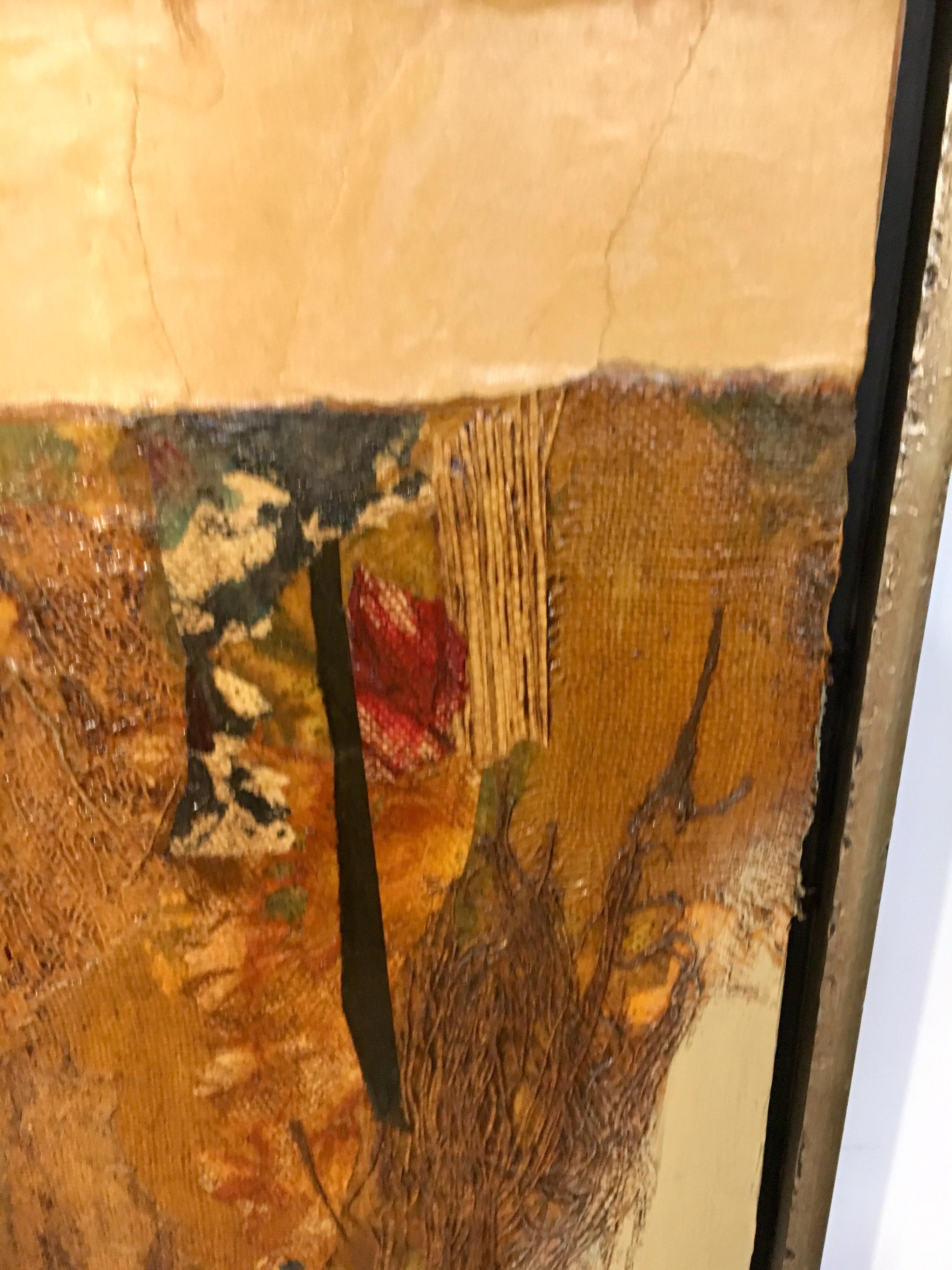 Original Abstract Artist Signed Mixed Media Expressionist Painting at ...