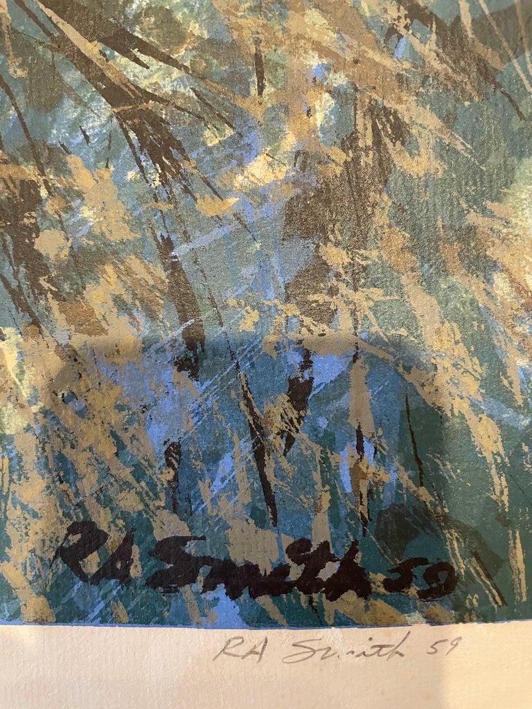 Original Abstract Serigraph Signed Dated 1959 Title by Robert Alan ...