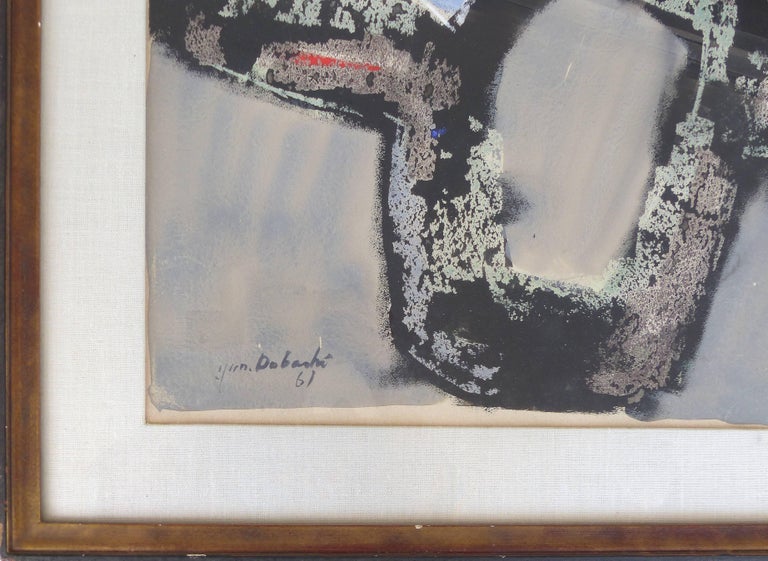 Original Abstract Water Colour by Jun Dobashi, Signed 1961 For Sale at ...